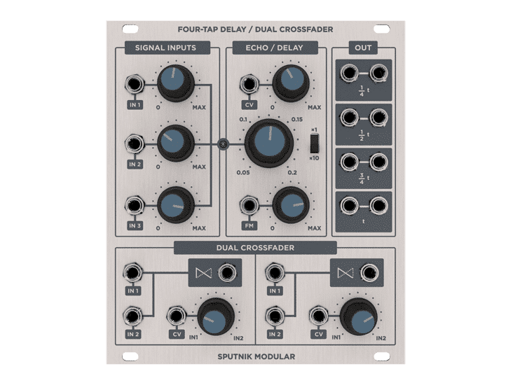 Sputnik Modular Four-Tap Delay / Dual Crossfader - Milk Audio Store